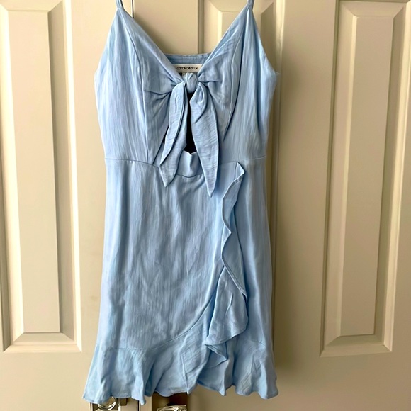 Cotton Candy | Dresses | Cotton Camdy La Light Blue Dress Ruffles Small ...